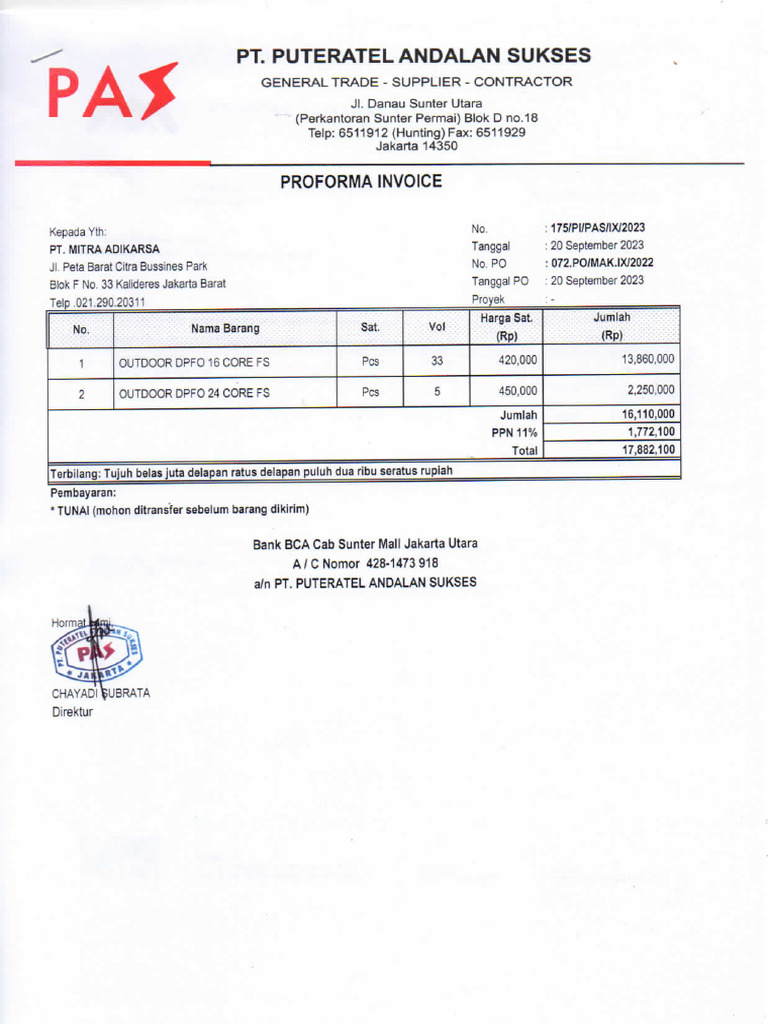 Performa Invoice | PDF
