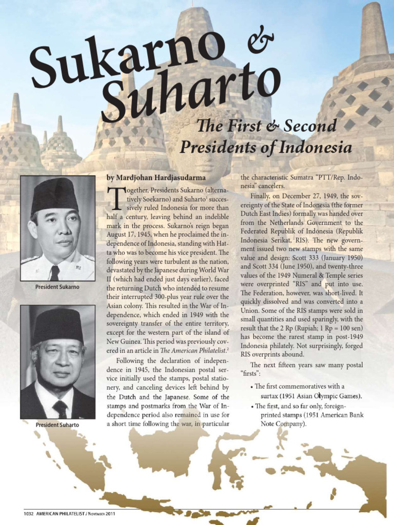 Indonésie - 1947-1999 - Sukarno Et Suharto Stamps | PDF