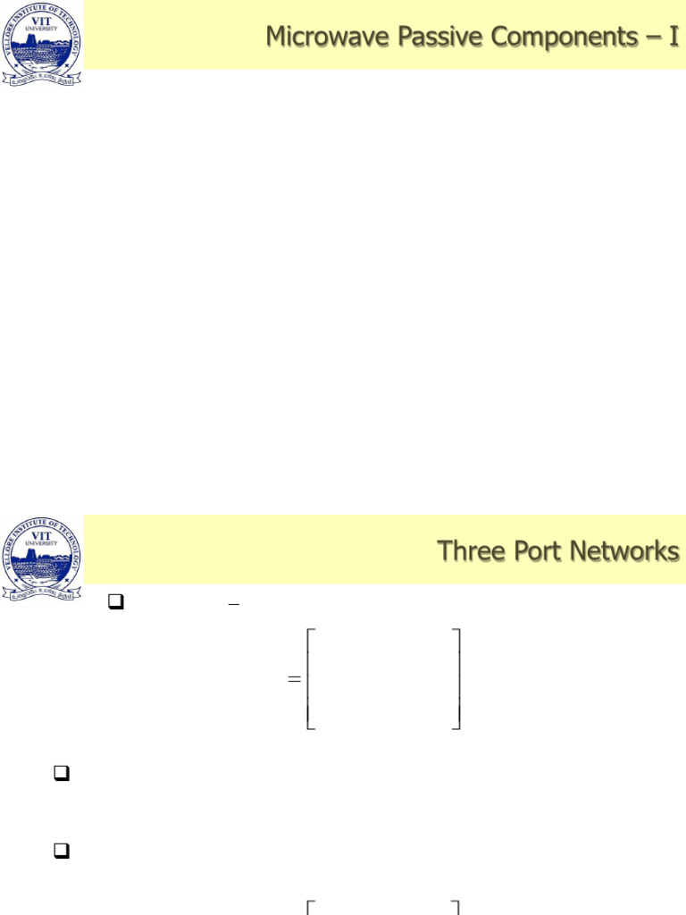 4-Waveguide (Introduction), 3-Port NWs - E-Plane Tee, H-Plane Tee-23-07 ...