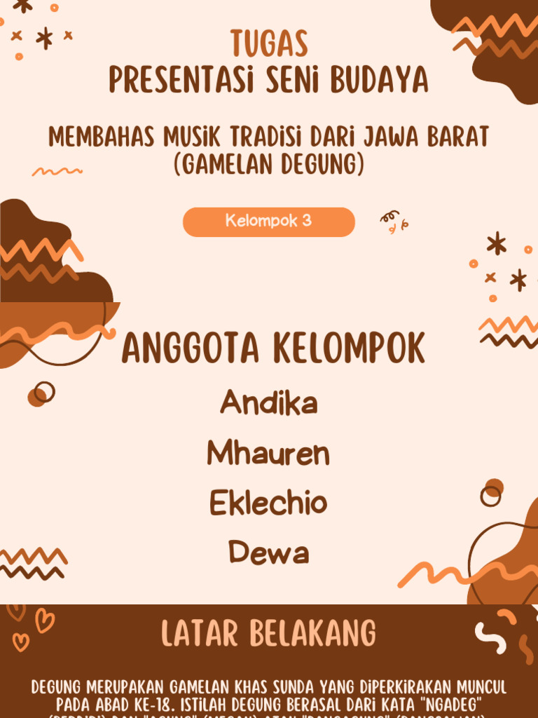 Tugas Presentasi Seni Budaya Kelompok 2 - 20240731 - 123633 - 0000 | PDF