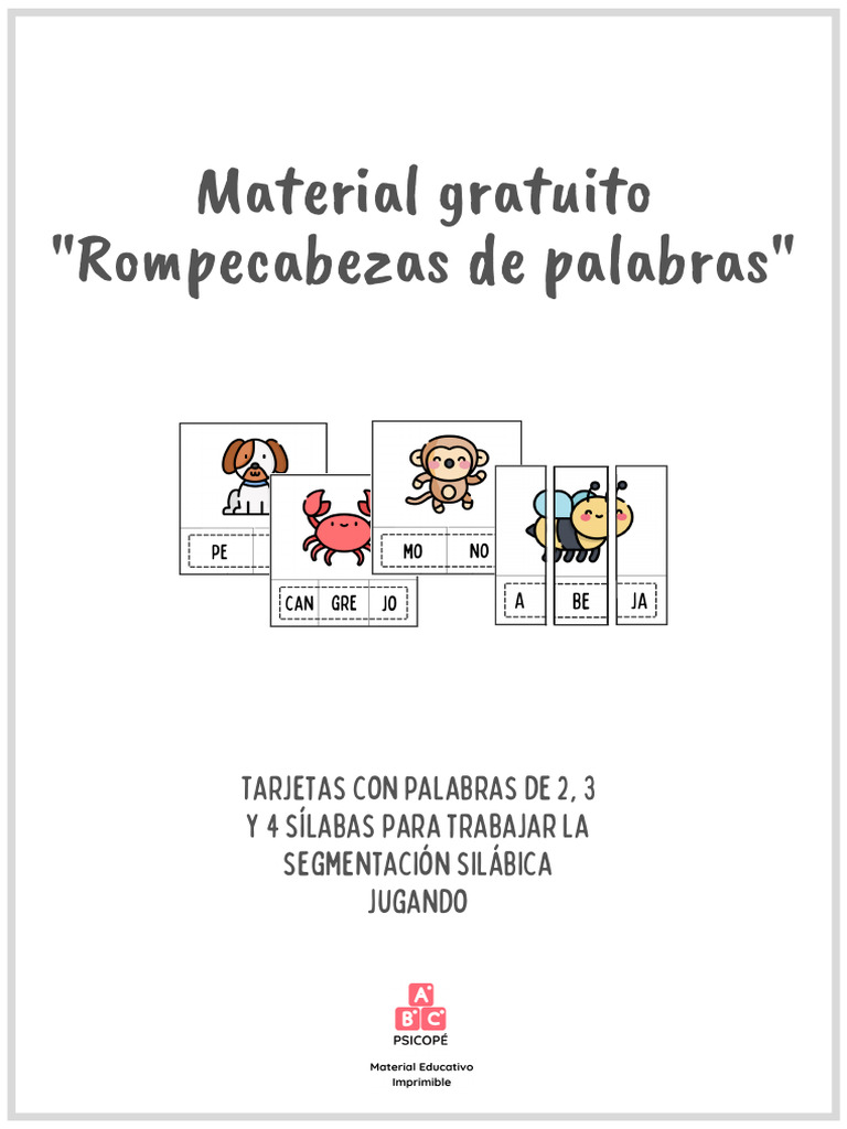 Rompecabezas de Palabras | PDF