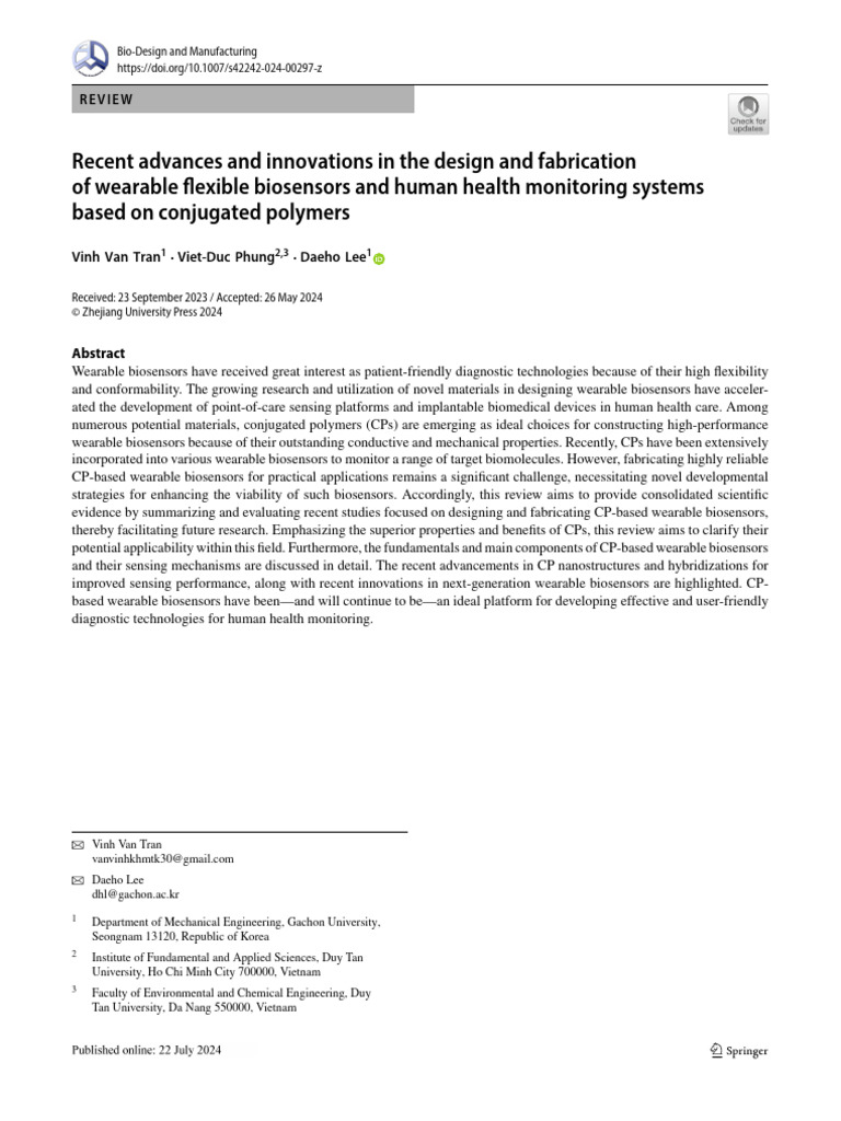 Flexible Biosensors | PDF | Biosensor | Doping (Semiconductor)