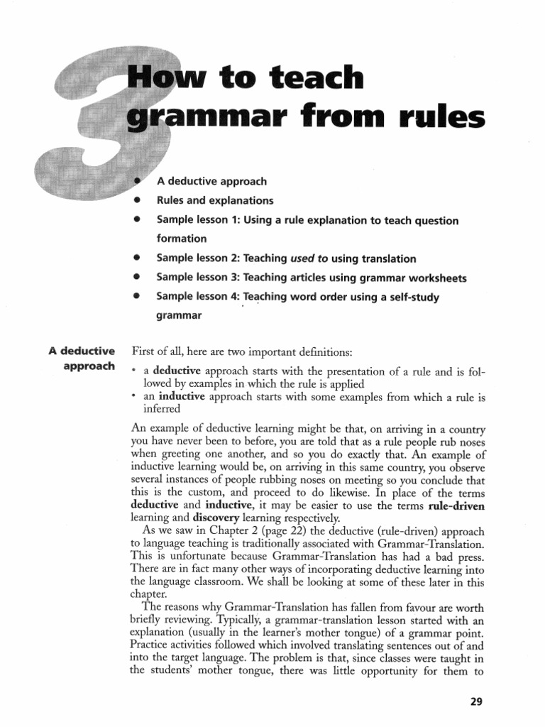 From Rules - How To Teach Grammar | PDF