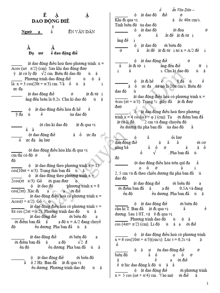 Tuyen Tap 300 Bai Tap Tu Luan Dao Dong Dieu Hoa - Thuvienvatly.com.504fa.19353 | PDF