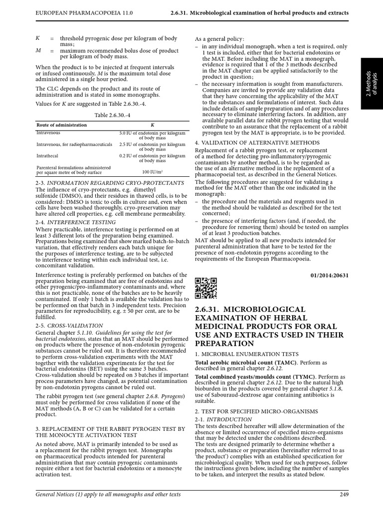 PH Eur 2 6 31 ENG | PDF