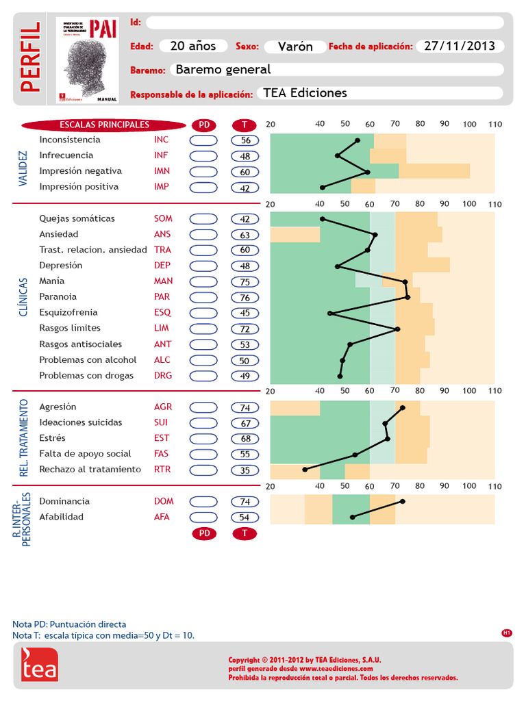 Ejemplo Perfil de Resultados Pai | PDF