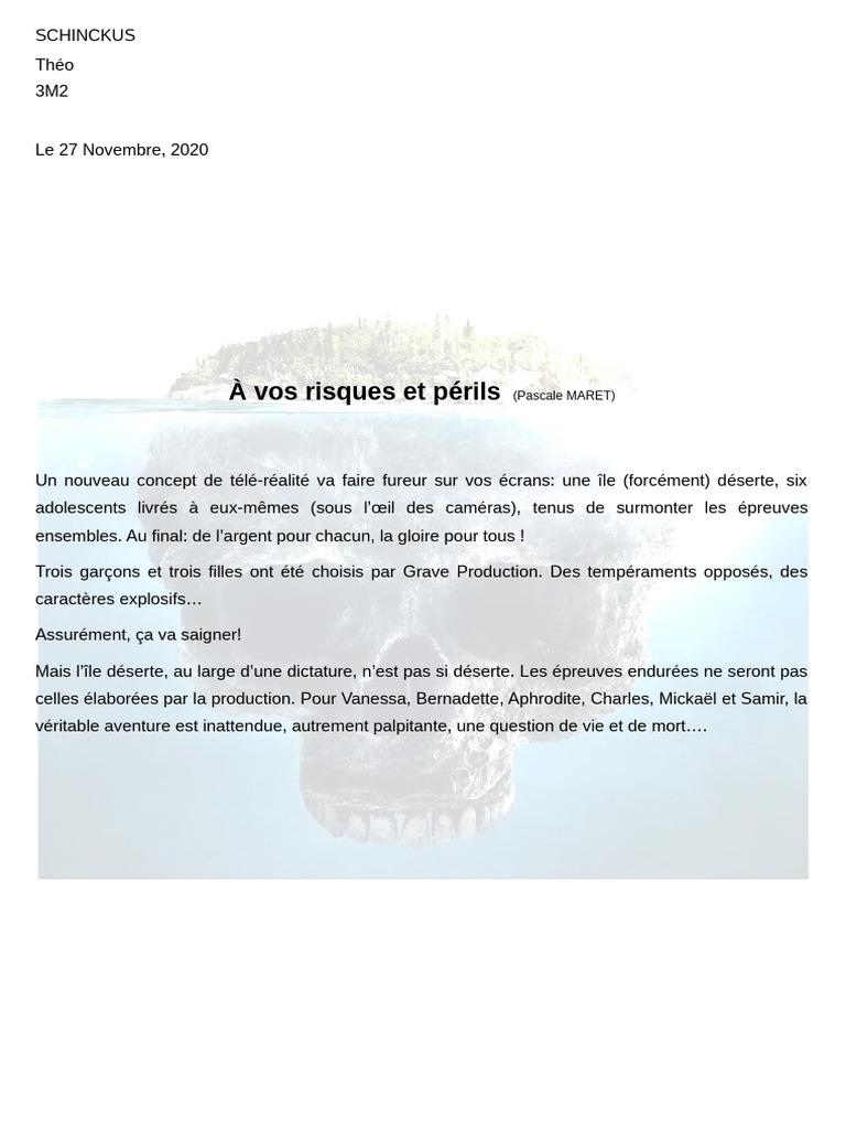 A Vos Risques Et Périls | PDF