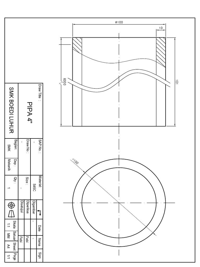 Remedial Drawing Pipa Convert | PDF