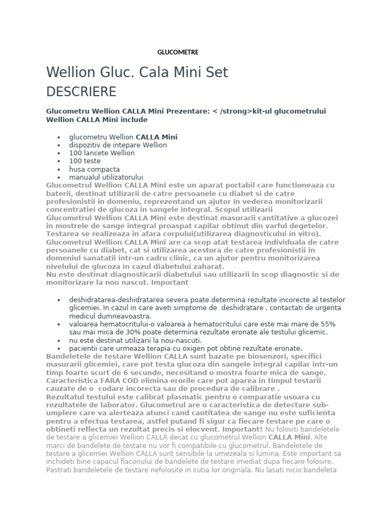 GLUCOMETRE | PDF
