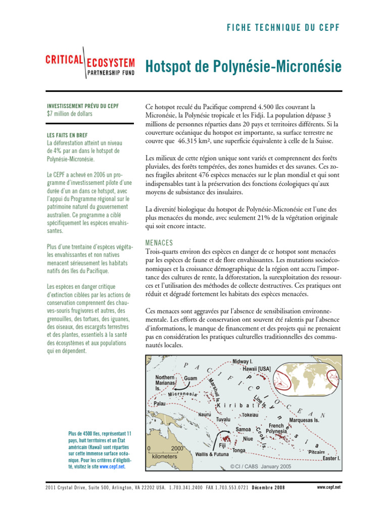 Cepf Polymicro Factsheet FR | PDF