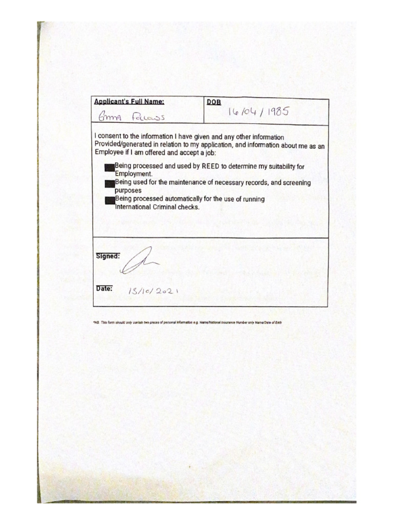 Applicant's Full Name | PDF