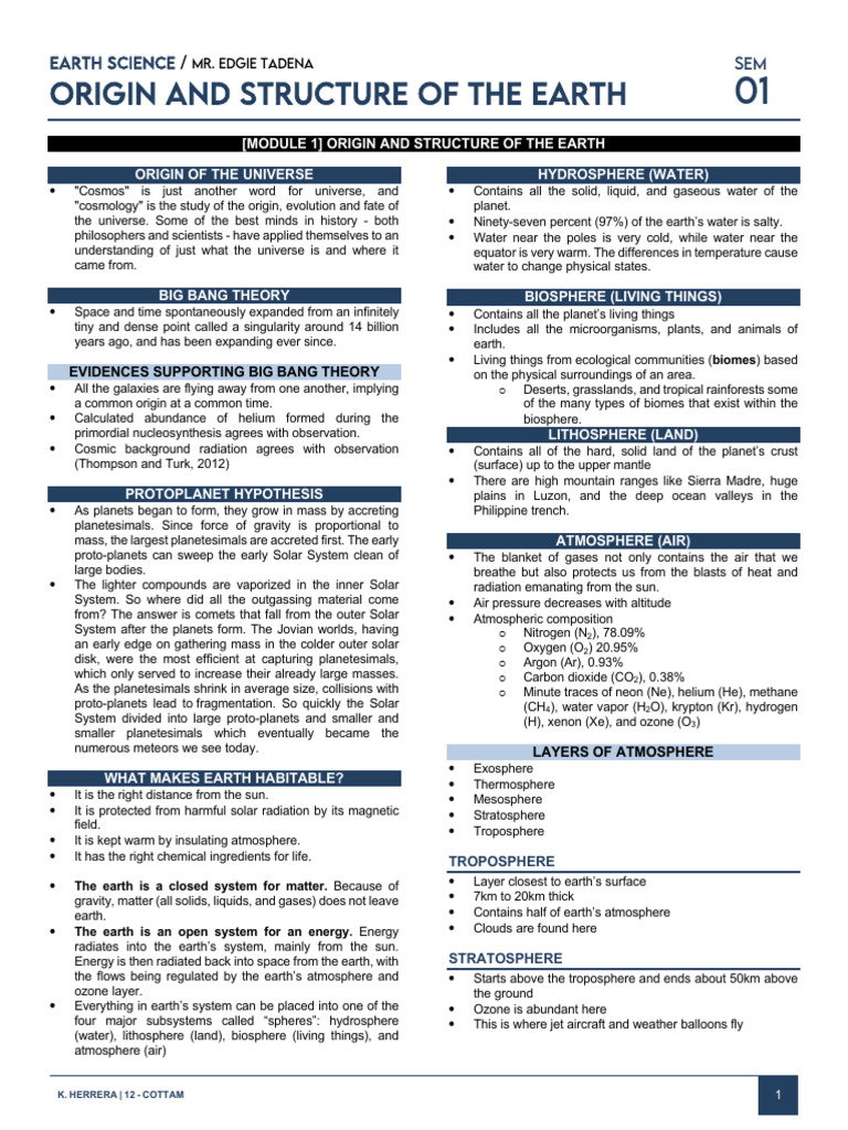 003 Earth Science | PDF