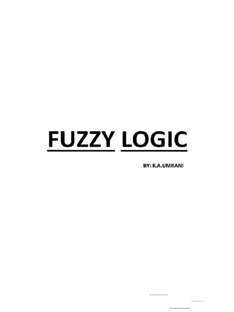 Fuzzy Logic | PDF