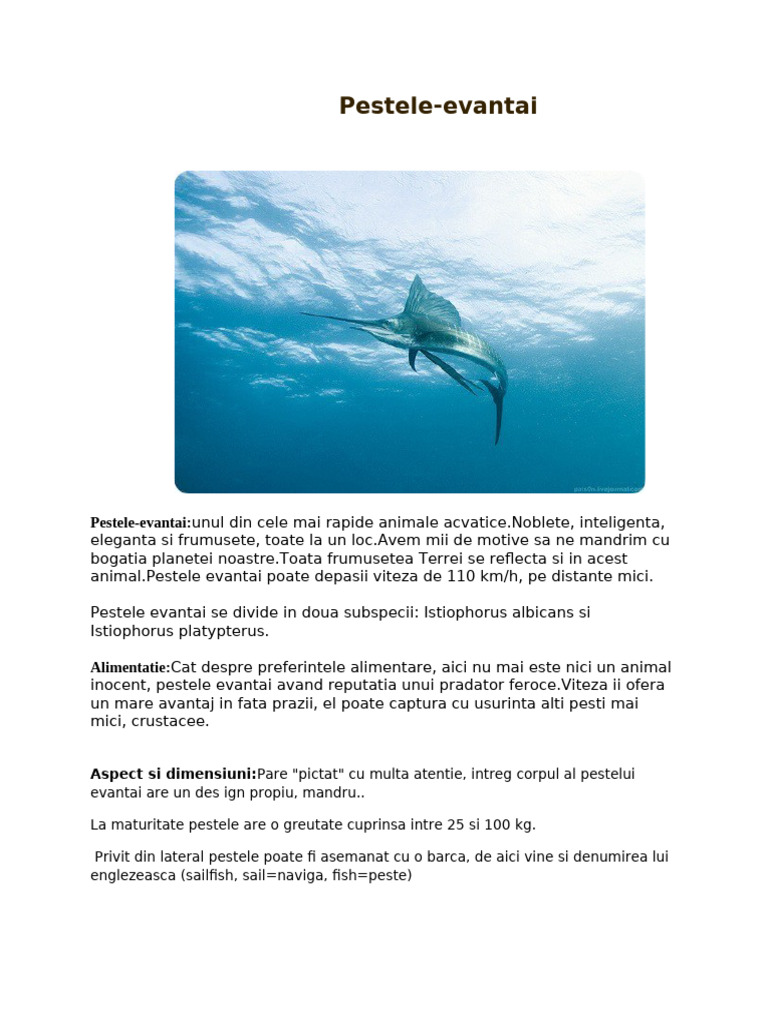 Pestele EVANTAI | PDF
