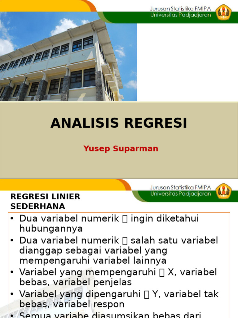 Analisis Regresi | PDF