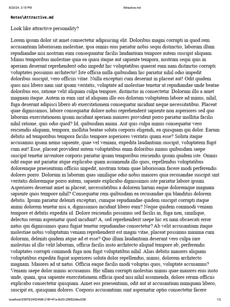 Look Like A Attractive | PDF