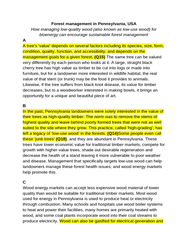 How Managing Low-Quality Wood (Also Known As Low-Use Wood) For ...