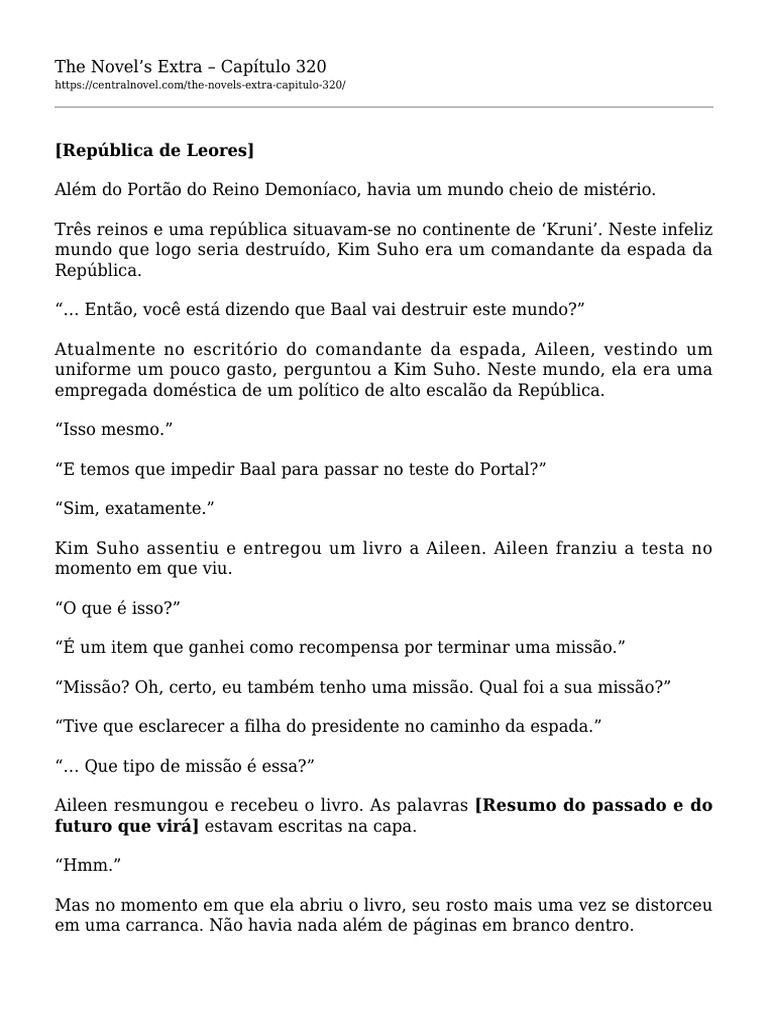 The Novels Extra Capitulo 320 | PDF