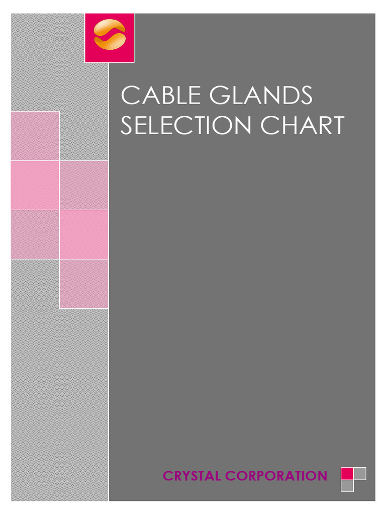 Cable Glands Selectin Chart | PDF