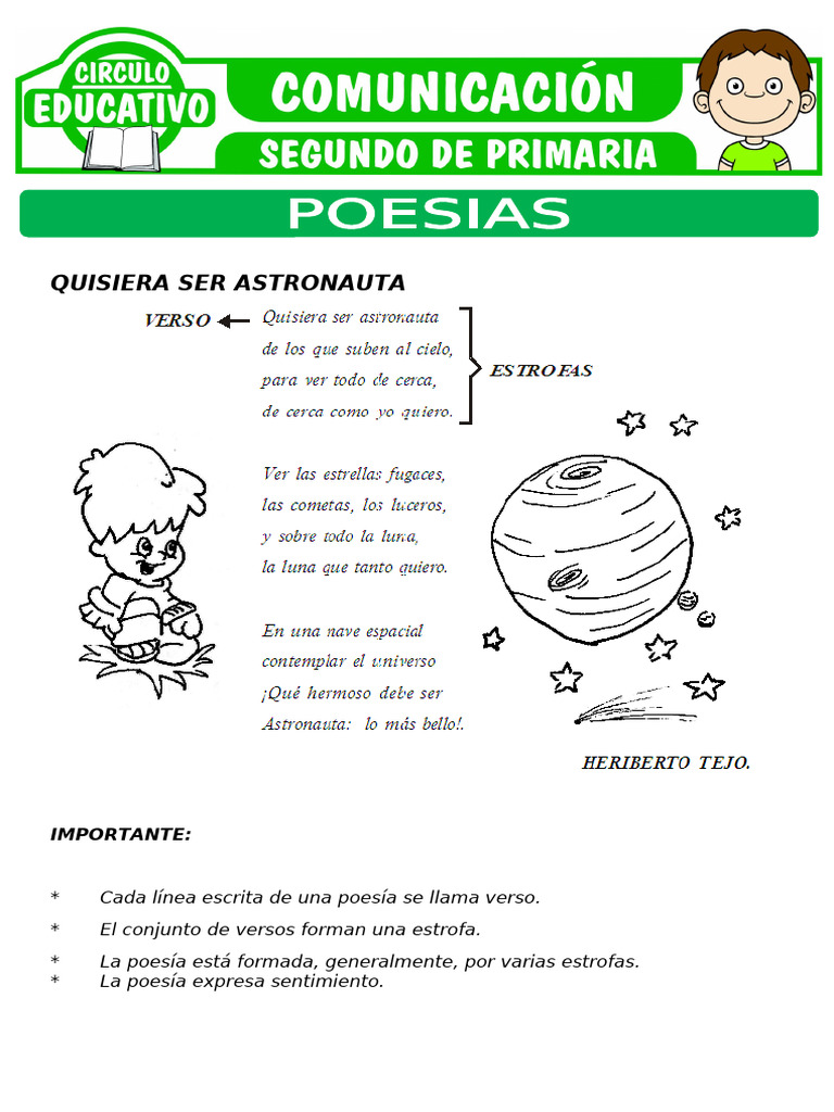 Poesias para Segundo de Primaria | PDF | Poesía | Poesía