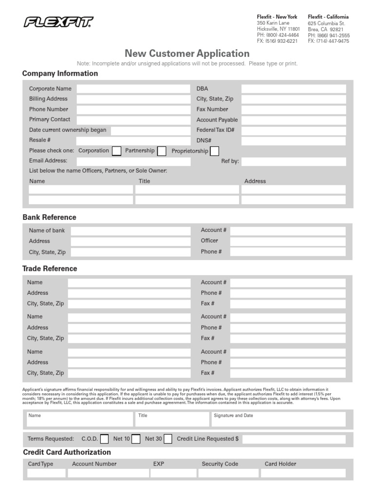 new-customer-application-3 | PDF