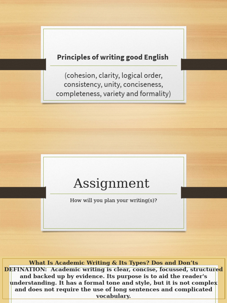 Principles of Writing | PDF | Essays | Career & Growth