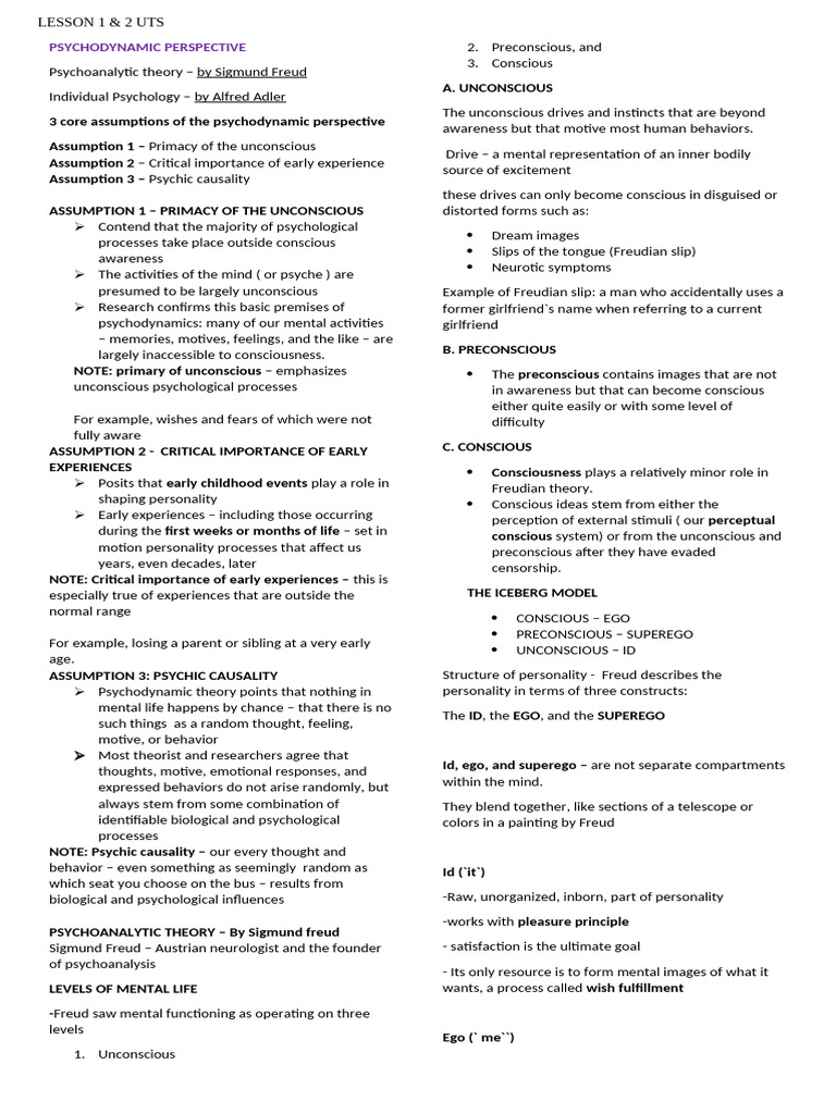 Understanding The Slef Finl Lesson 1 and 2 | PDF