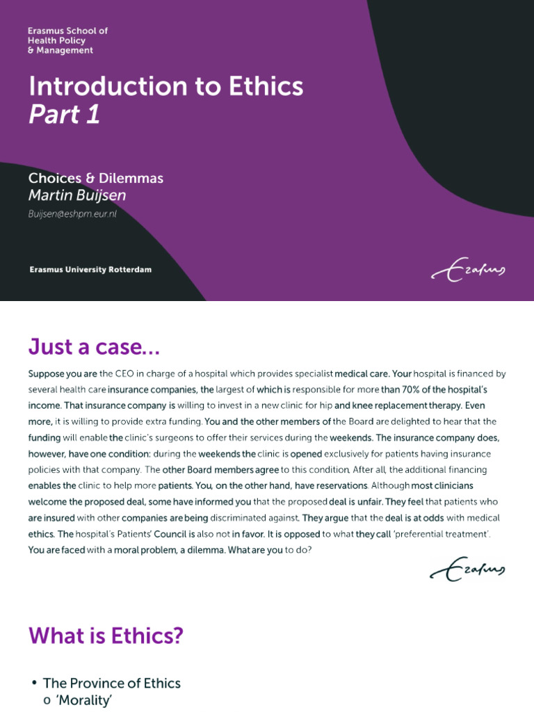 Knowledge Clips 1 Workgroup 1 Introduction To Ethics | PDF