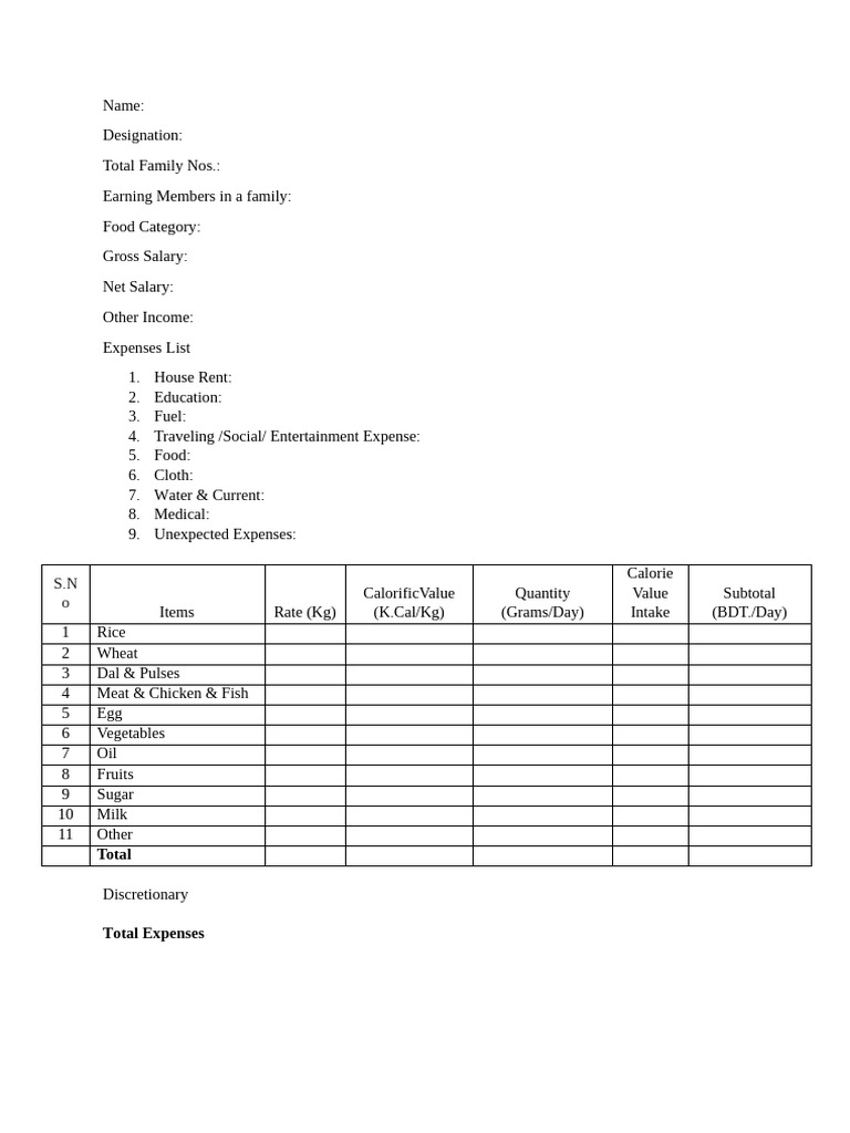 Living Wage Calculation Final | PDF
