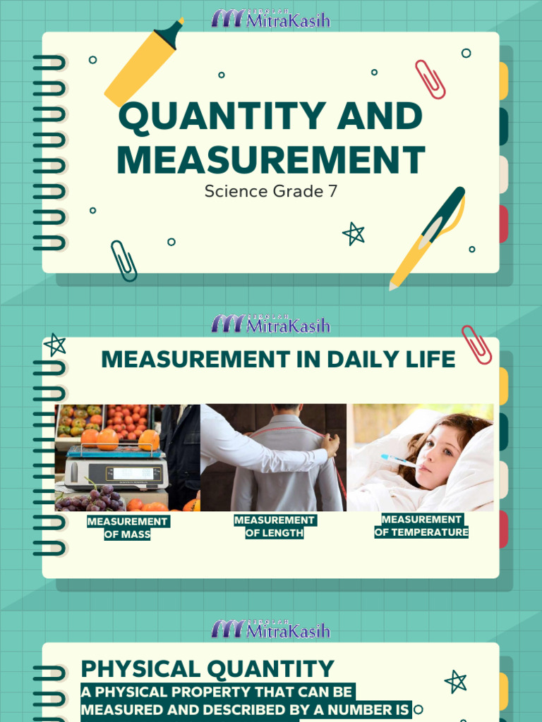 Quantity and Measurement | PDF
