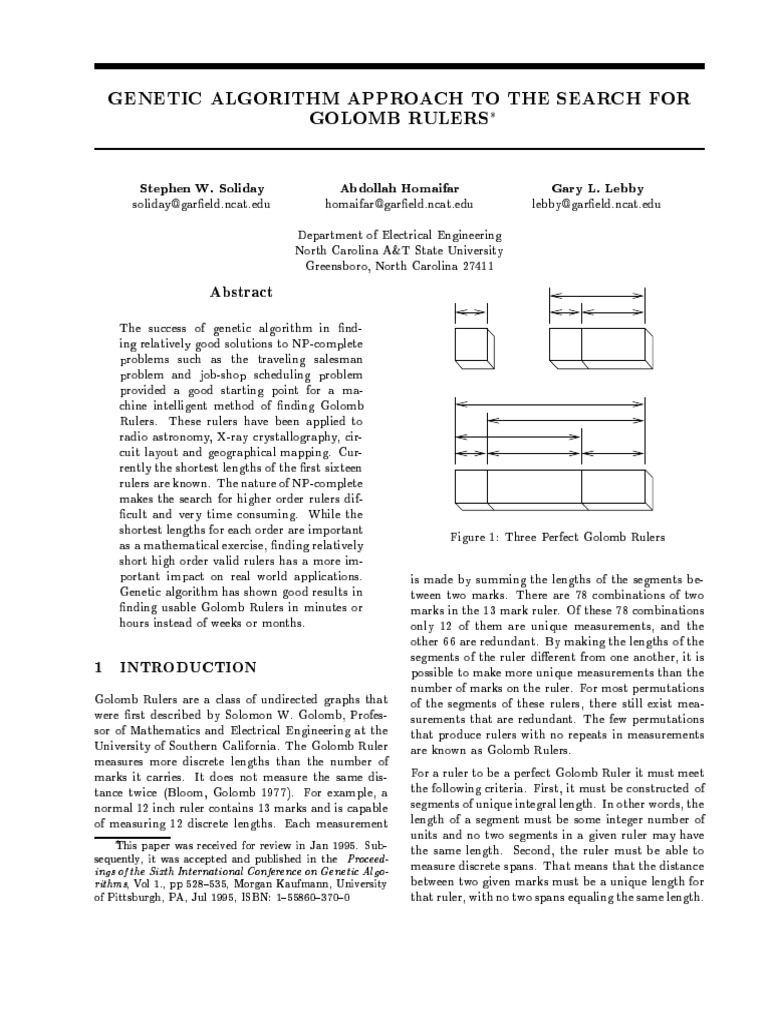 Stephen W. Soliday Abdollah Homaifar Gary L. Lebby | PDF