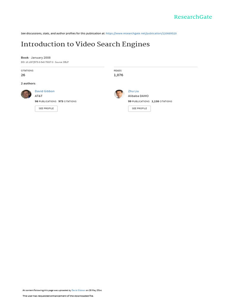 Introduction To Video Search Engines | PDF