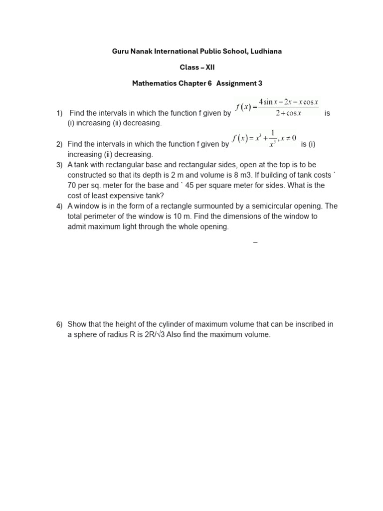 Assignment 3 AOD Chapter 6 | PDF