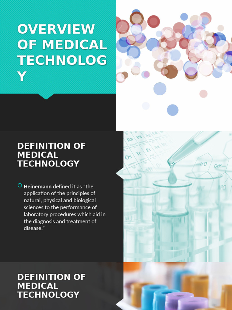 1 Overview of Medical Technology 1 | PDF