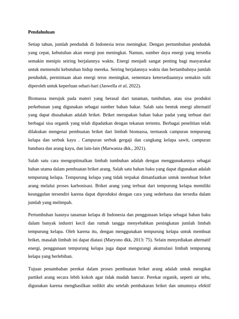 Pendahuluan Proyek Pend - Bio | PDF