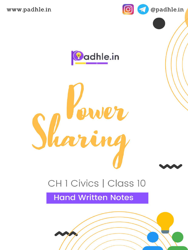 Power Sharing Notes With PYQ | PDF