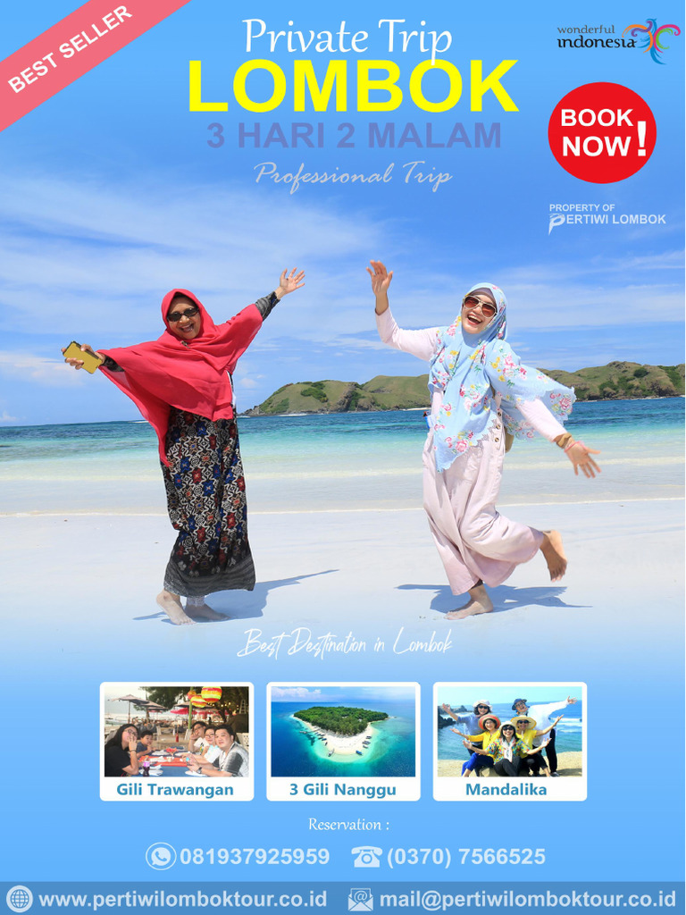 Private Trip 3H2M - Pertiwi Lombok | PDF