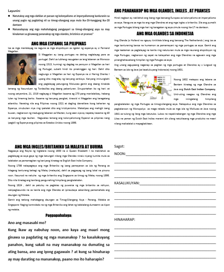 Grade 7 Module 2 Ang Mga Espanol Sa Pilipinas | PDF