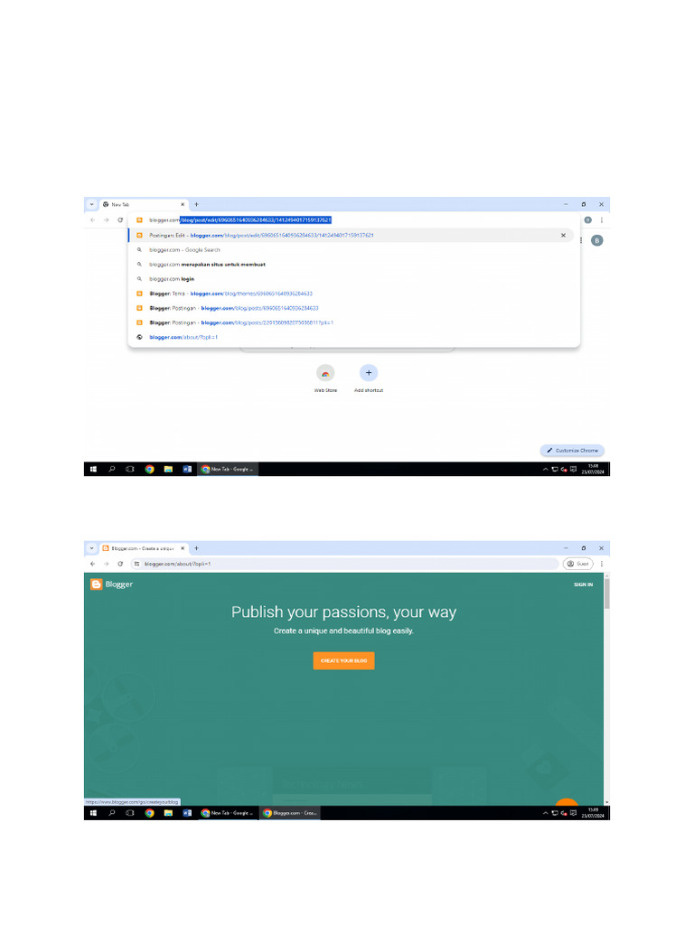 Blogger Guide From Jastin | PDF
