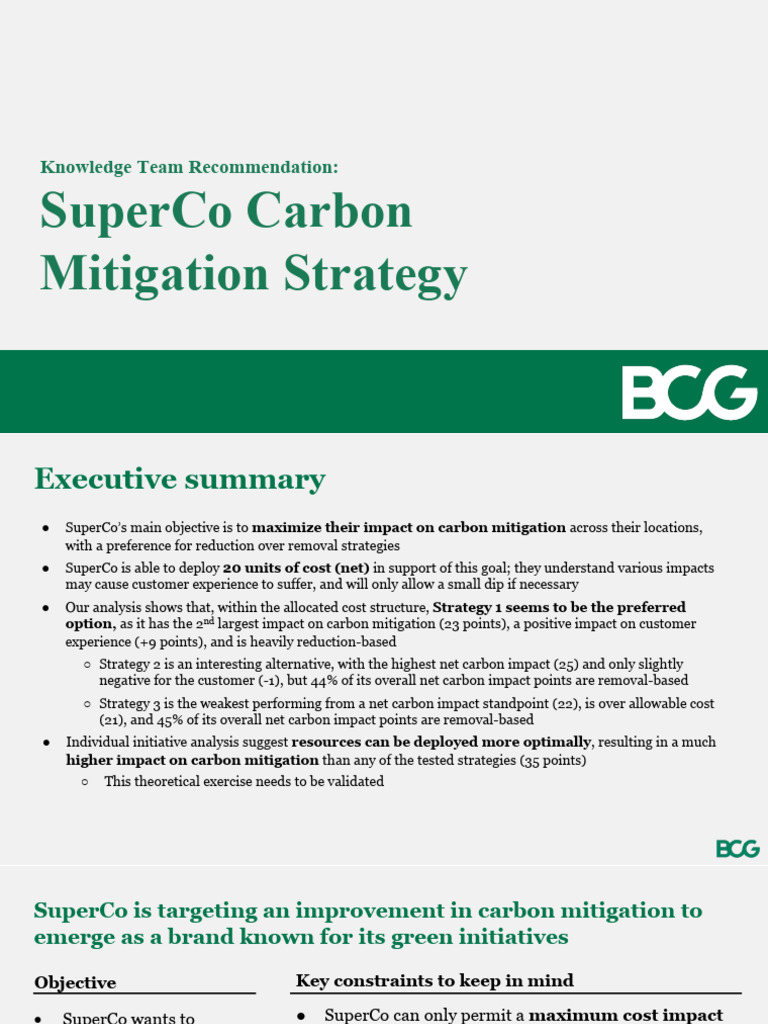 BCG - Task 2 - Example Answer136 | PDF