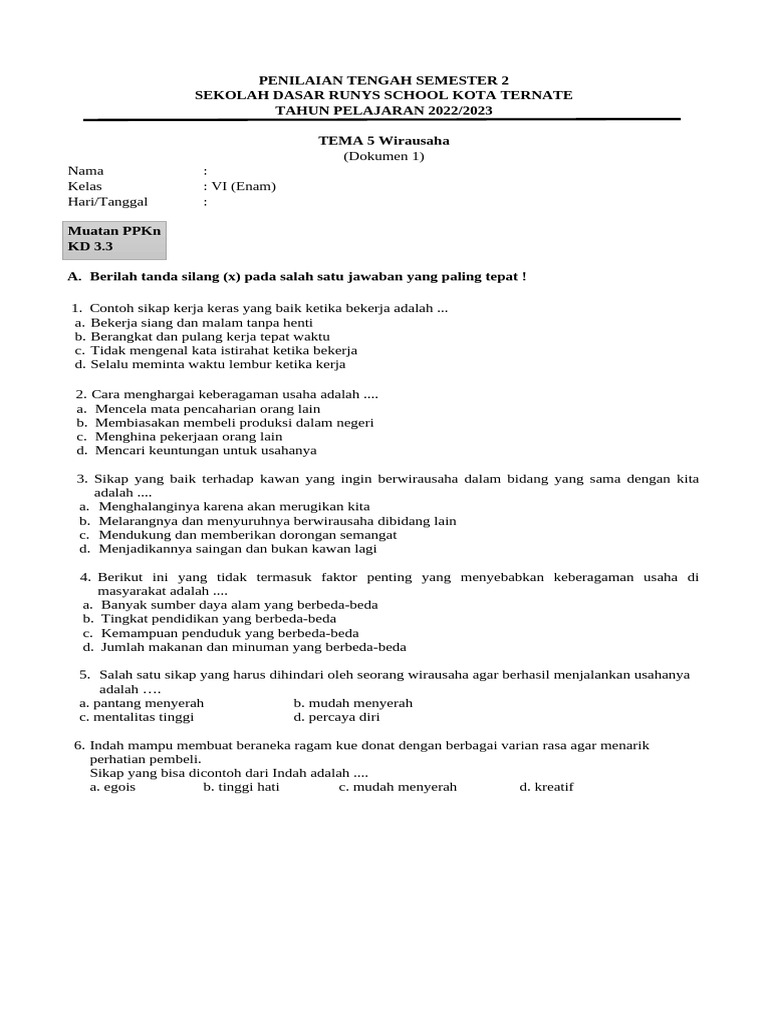PTS Tema 5 Dokumen 2 Ibnu Sina | PDF