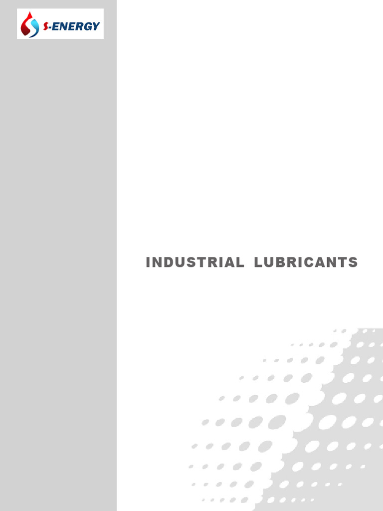 Technical Specification Industrial Lubricants | PDF