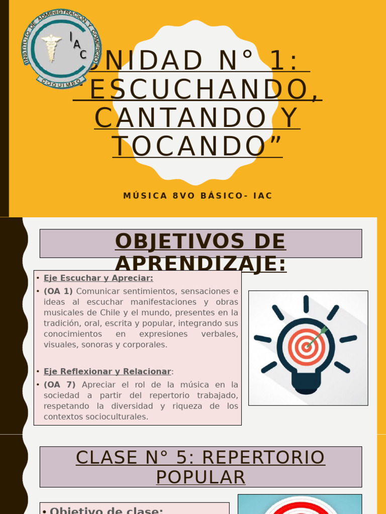 Clase5 Repertorio Popular Mc3basica 8 A | PDF