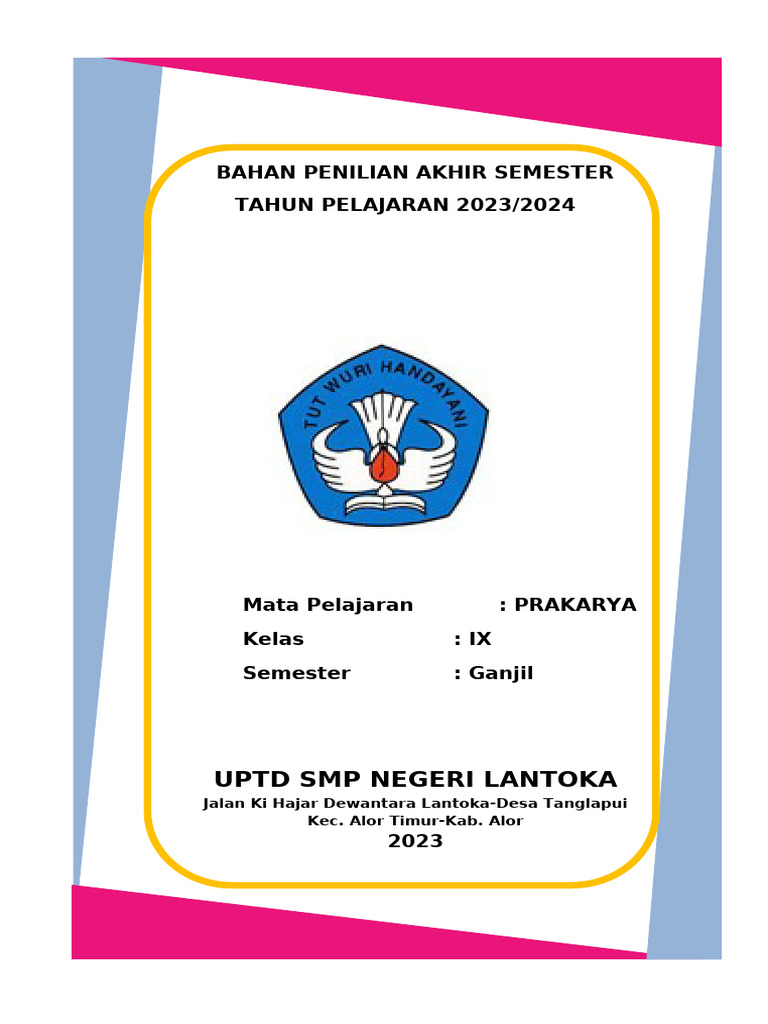 Cover Perangkat Pembelajaran | PDF