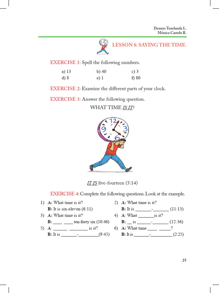 Exercise 1:: Spell The Following Numbers | PDF