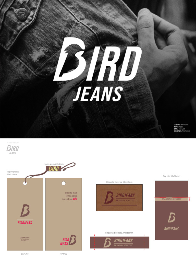 Bird Jeans Branding Identity Design | PDF