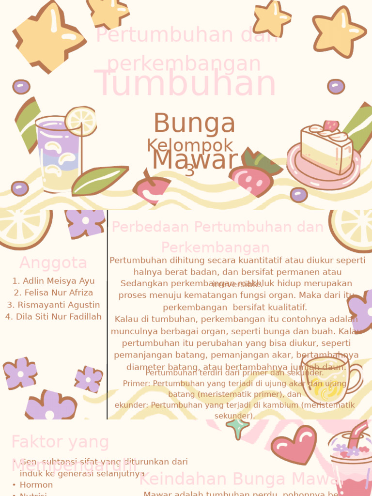 Pertumbuhan Dan Perkembangan Tumbuhan Bunga Mawar-Kelompok 3-XII IPS 4 ...