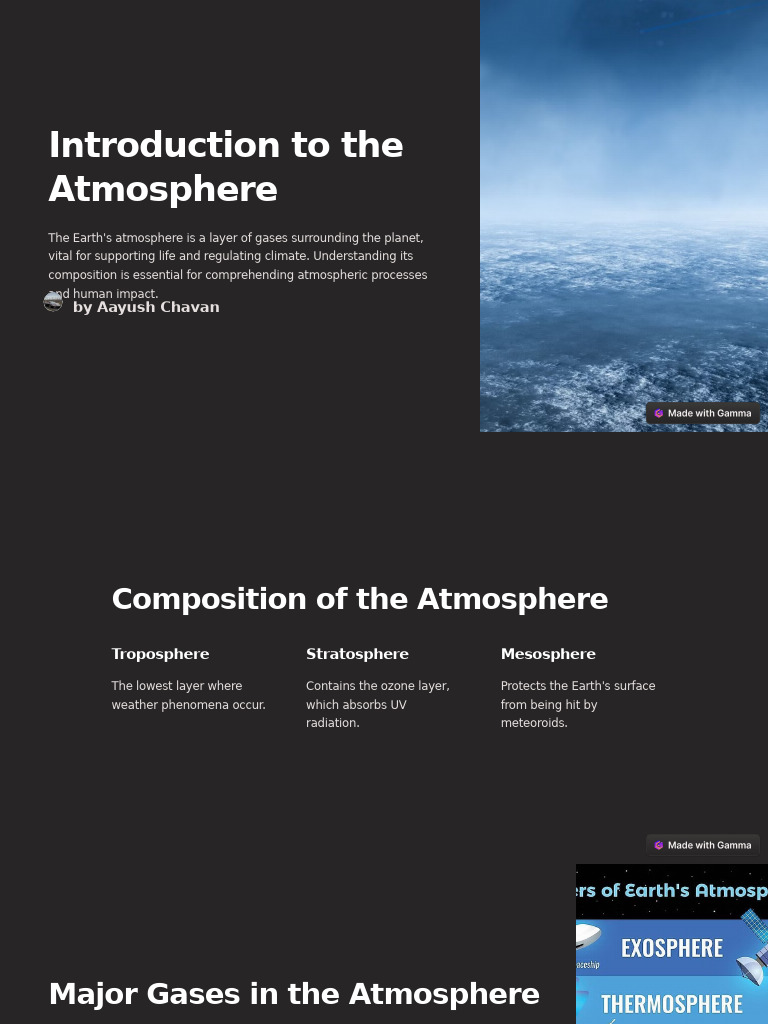Introduction To The Atmosphere | PDF