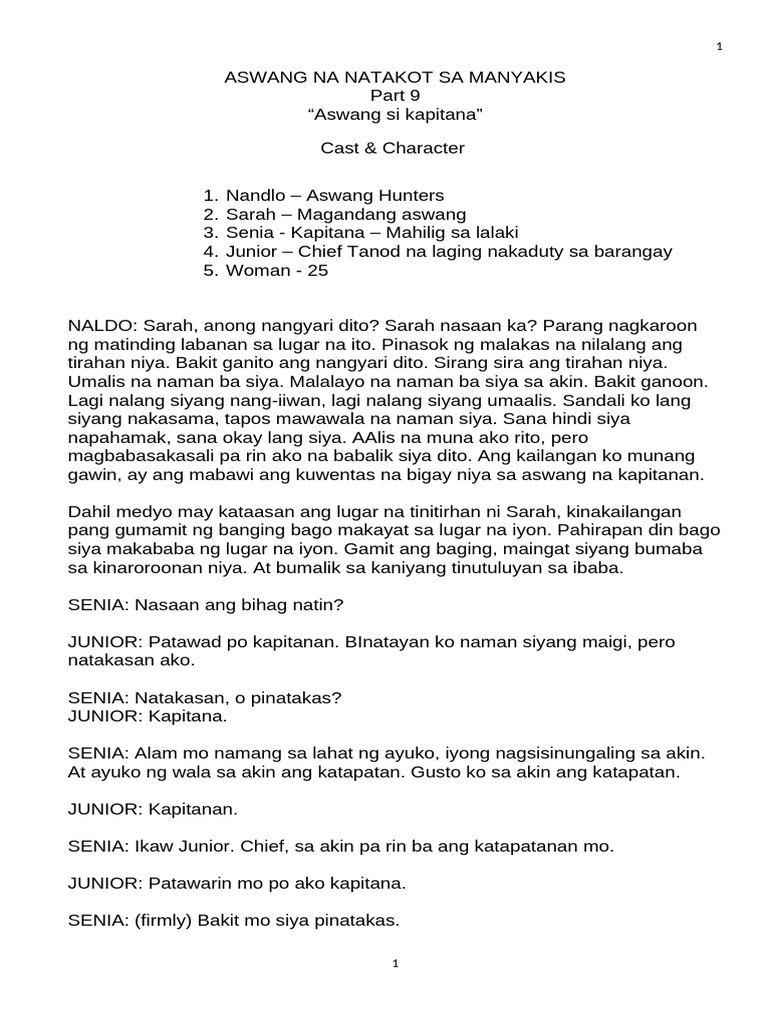 Aswang Na Natakot Sa Manyakis Part 9 | PDF