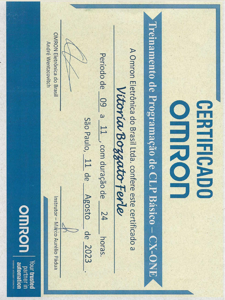 Certificado CLP Basico | PDF